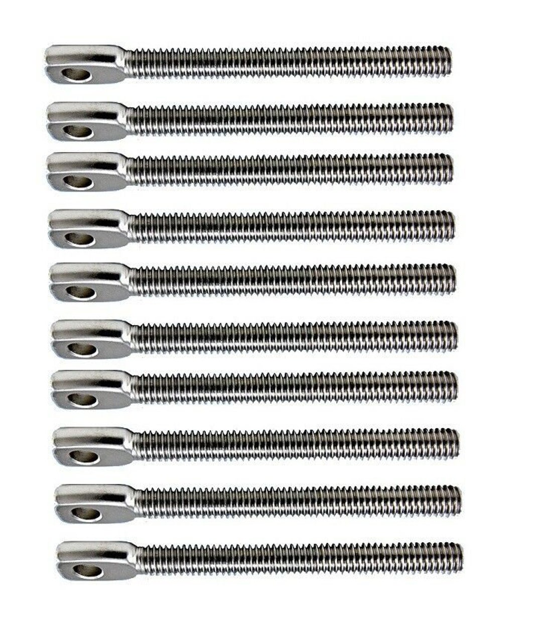 T316 Stainless Steel Threaded Eye Tabs for Cable Railing Metal Post - Etsy