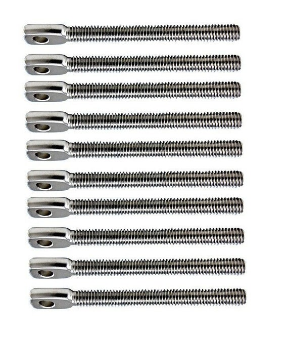 T316 Stainless Steel Threaded Eye Tabs for Cable Railing Metal - Etsy