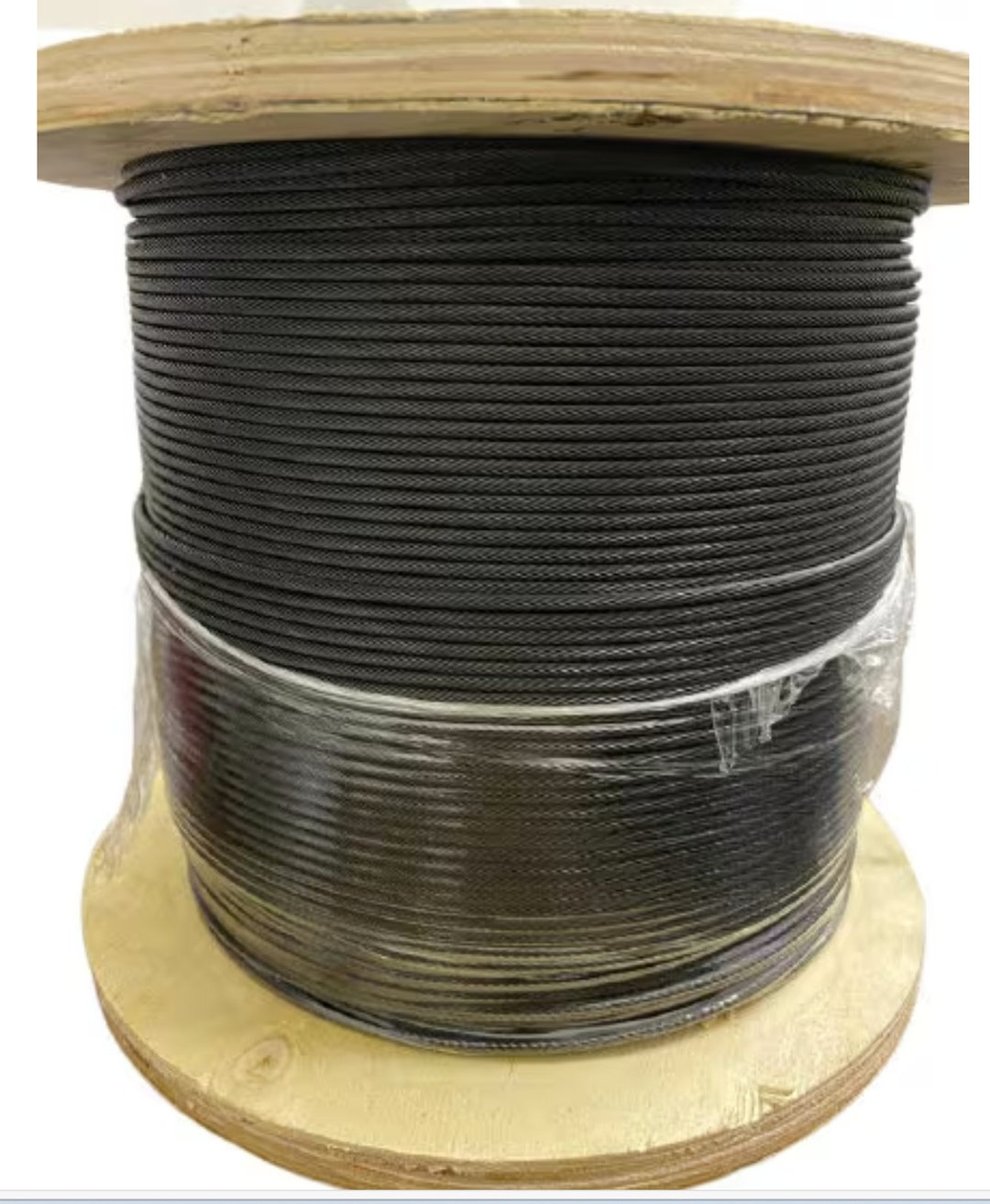 500' 3/16" 1x19 Strand Black Oxide Stainless Steel Cable Best for Cable ...