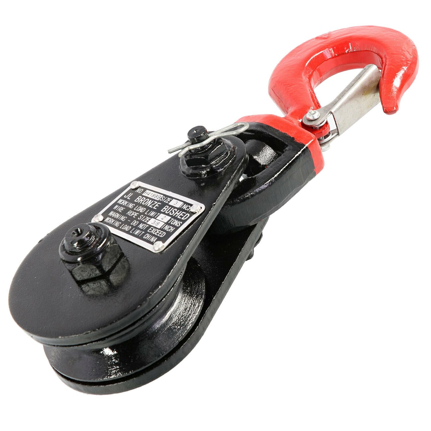 2ton Snatch Block W/hook Flatbed Tow Truck Rollback Wrecker Carrier ...