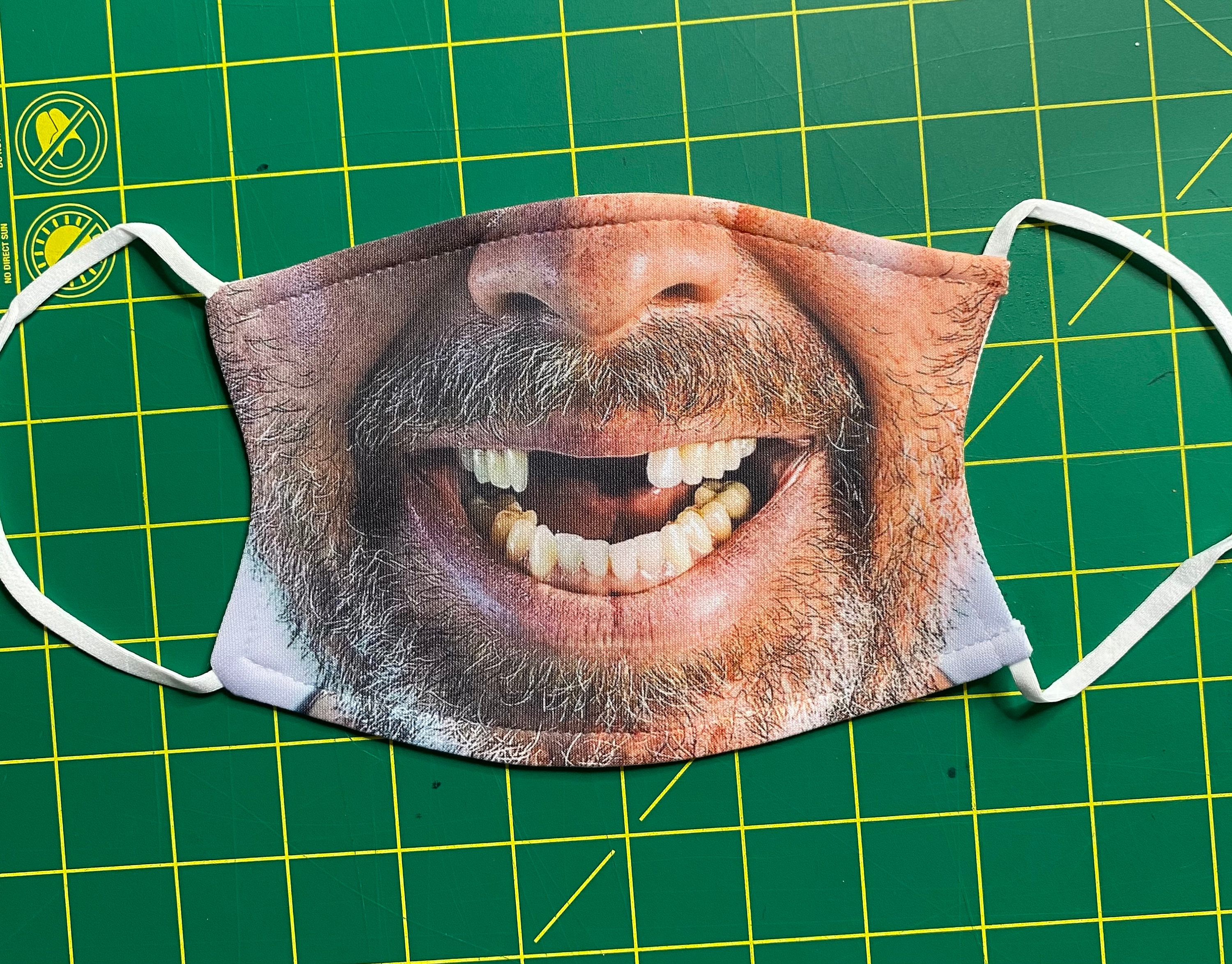 Funny Face face mask includes 2 filters and adjustable | Etsy