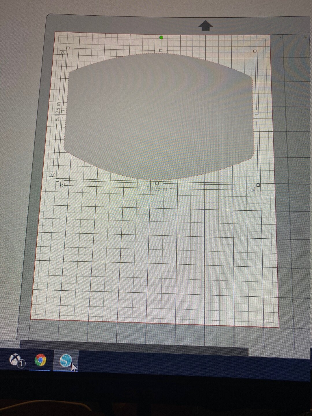 Flat Side 7" X 5" Face Mask Template - Etsy UK