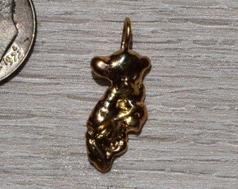 10k Solid Gold Last Supper Round Jesus Medallion Nugget Charm - Etsy