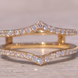 Diamond Ring Jacket in Yellow Gold - Etsy