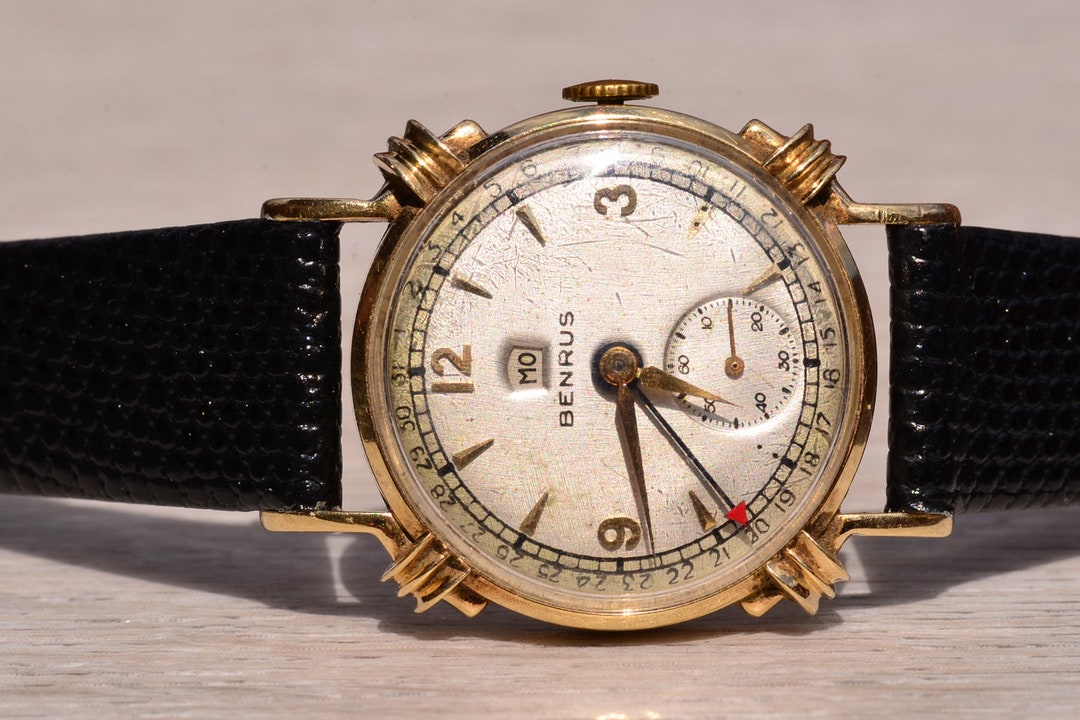 Benrus Signed Unisex Watch Circa 1955 - Etsy