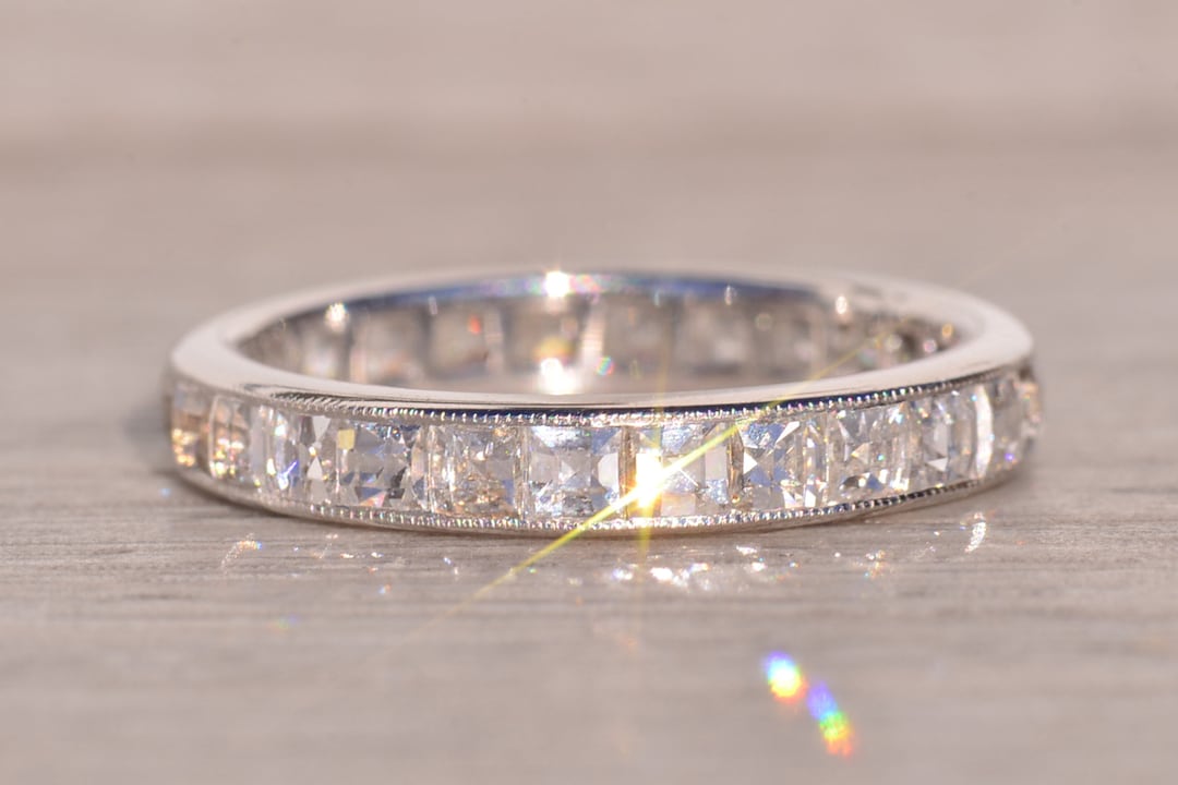 Designer Signed Custom Blaze Cut Diamond Eternity Band - Etsy