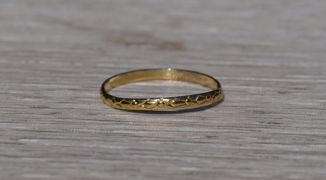 Yellow Gold Filled Child's Ring - Etsy