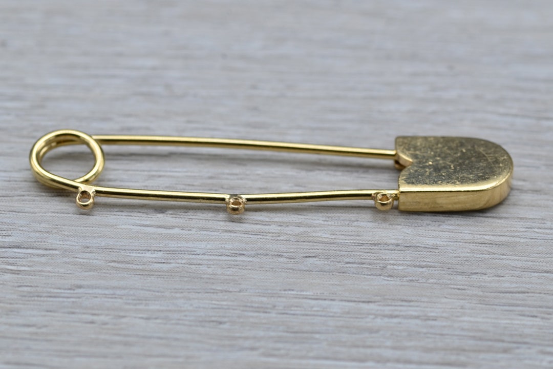 Ladies Vintage 14K Yellow Gold Diaper Pin Charm Holder or Pendant - Etsy