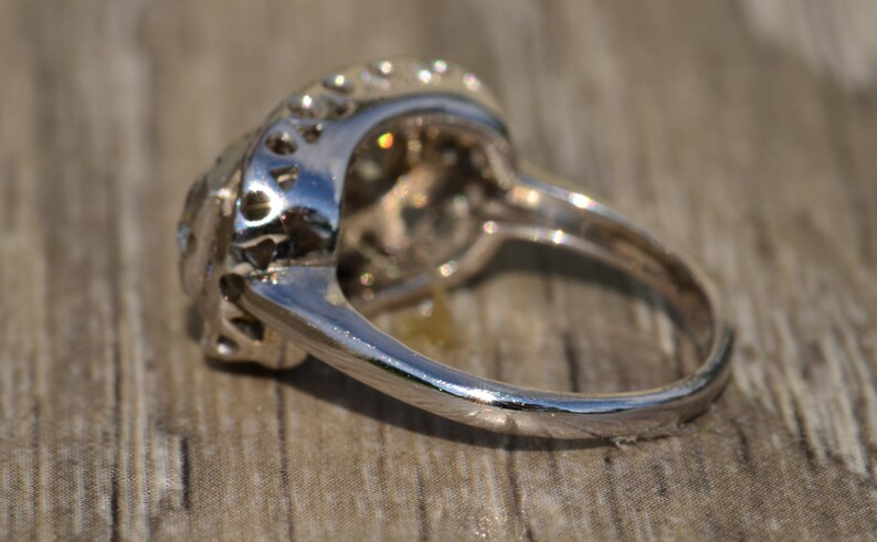 Antique Art Deco Past Present Future Ring - Etsy