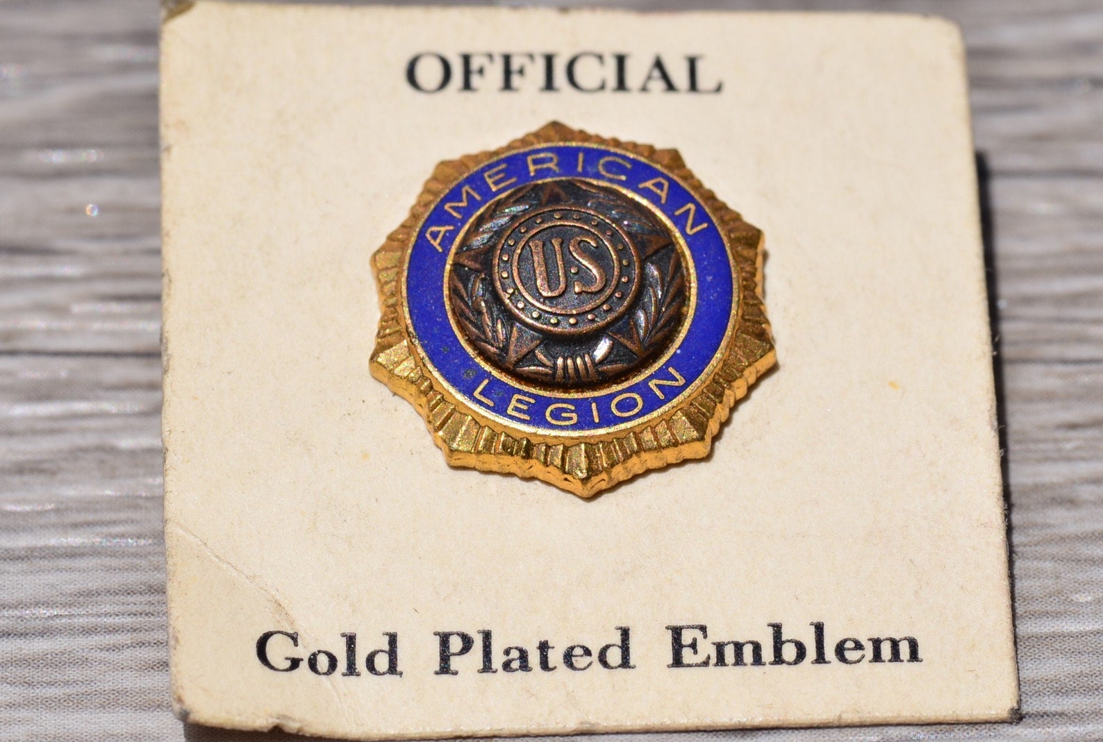 Gold Plated American Legion US Emblem Pin | Etsy