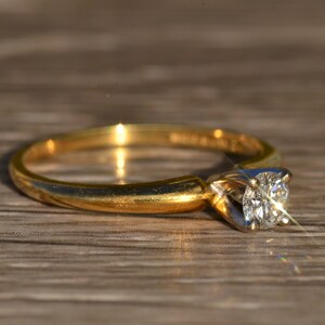 Ladies Vintage Signed Magic Glo Diamond Engagement Ring in 14K - Etsy