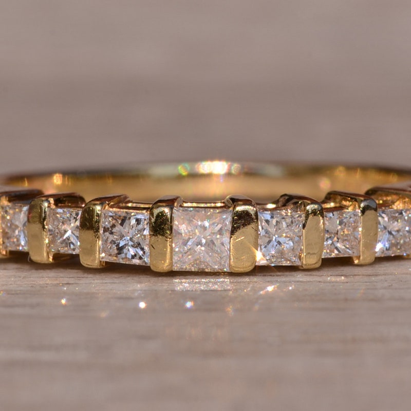 Diamond Bar Ring - Etsy