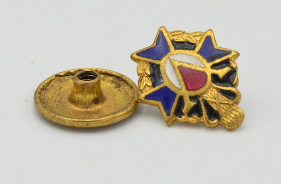 Antique Gold Filled Victory Pin - Gem