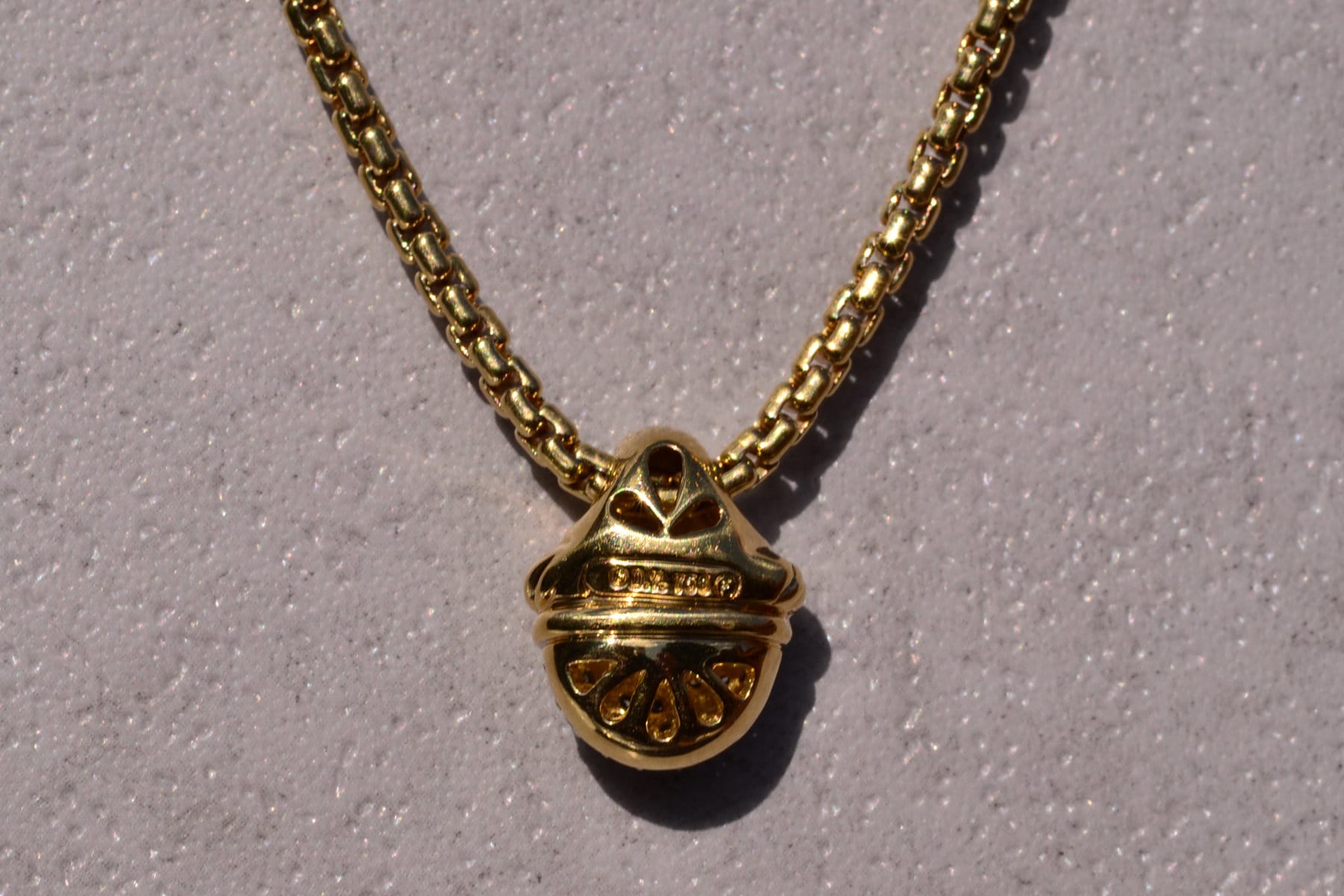 Vintage David Yurman Signed Diamond Acorn in Yellow Gold - Etsy