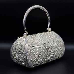 Vintage Solid Silver Handbag - Etsy