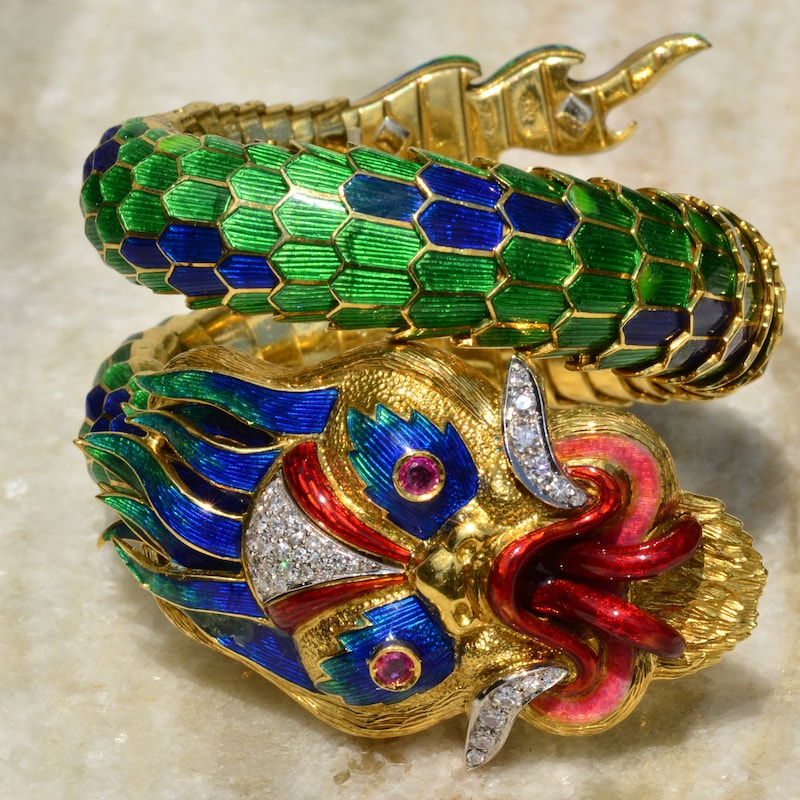 Dragon Wedding Ring Set - Etsy