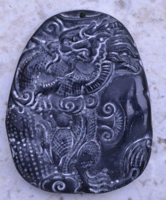 hand carved hard stone - Gem