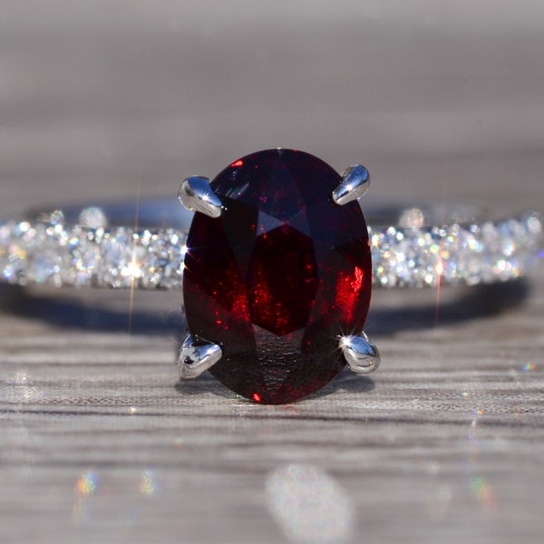 Natural Ruby Ring - Etsy