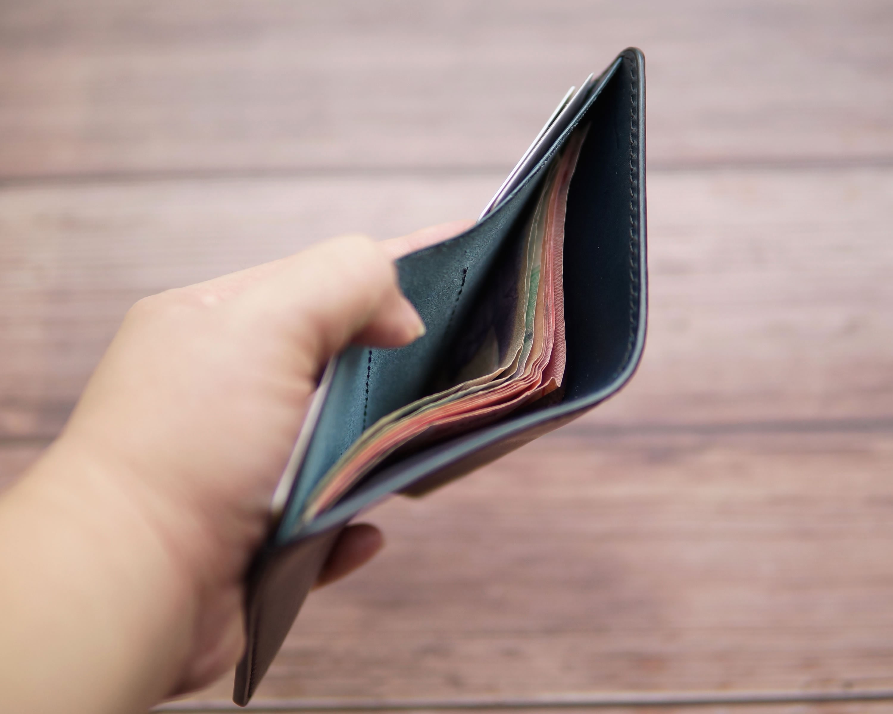 Leather Vertical Bifold Wallet for Mens Womens Front Pocket | Etsy