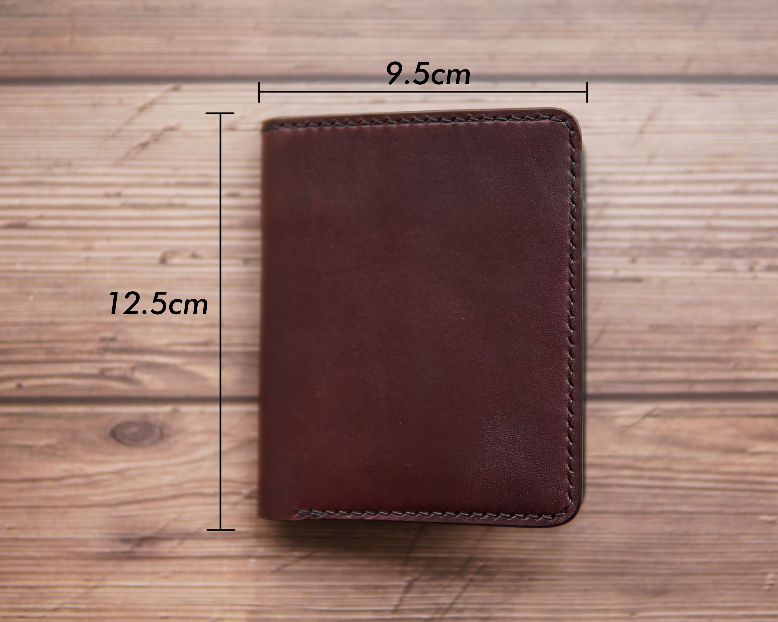 Leather Vertical Bifold Wallet for Mens Womens Front Pocket | Etsy