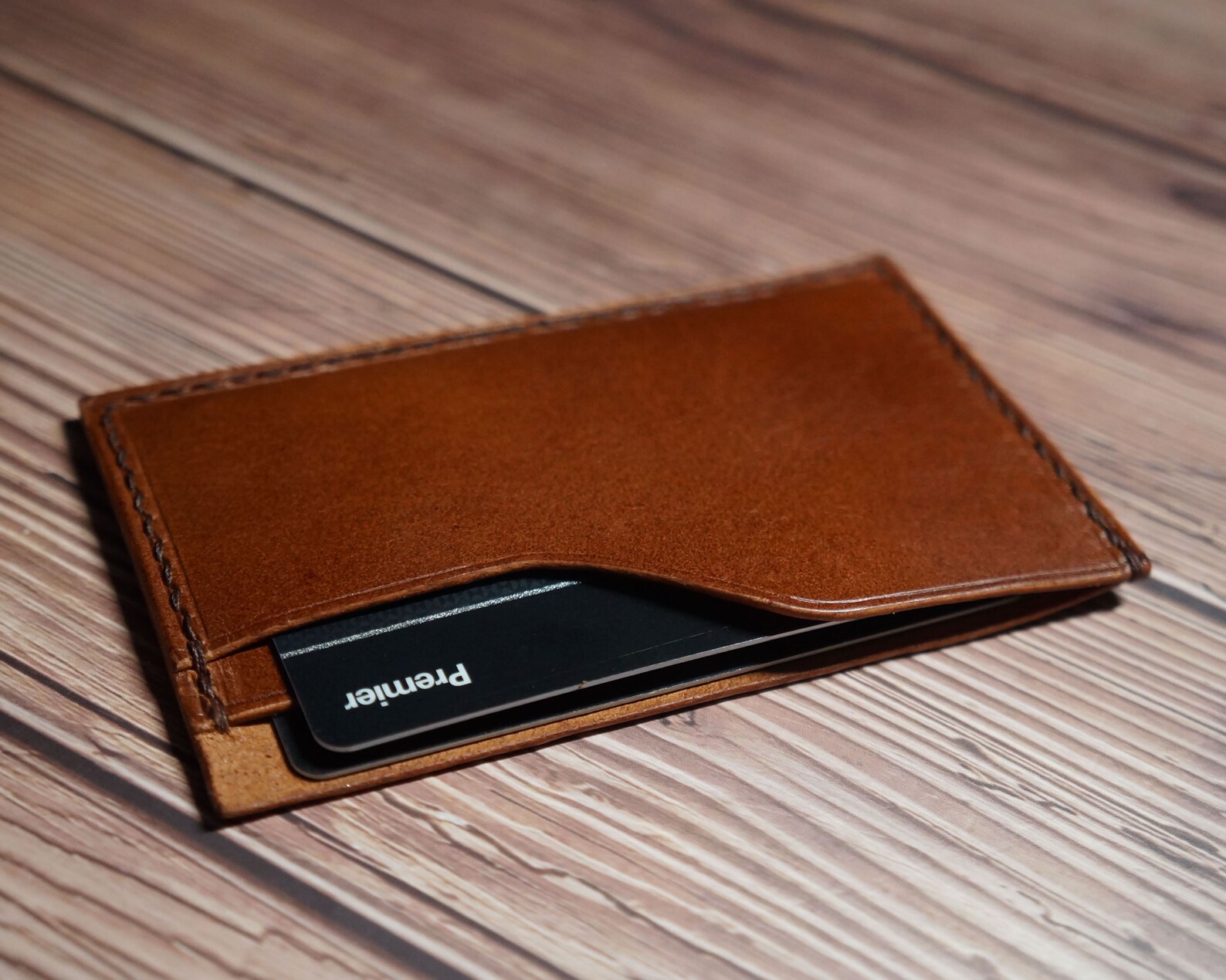 Leather Slim Front Pocket Minimalist Wallet Card Holder Case | Etsy