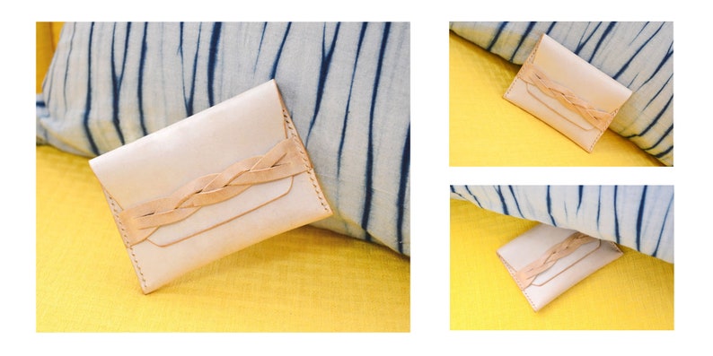 Leather Card Case DIY Kit With Tool Craft Kit Card Wallet Card Holder ...
