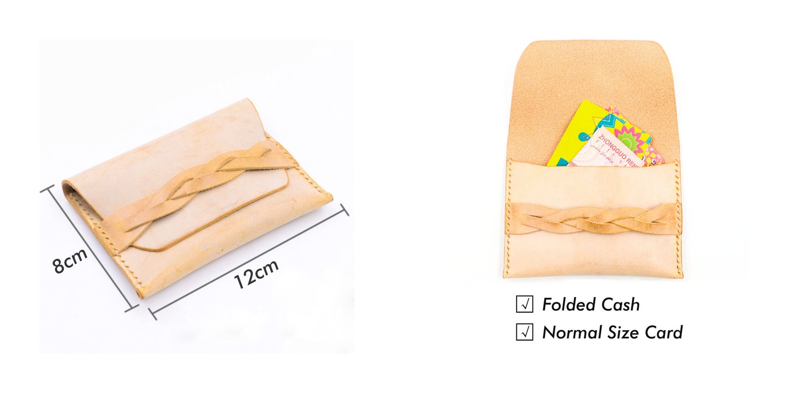 Leather Card Case DIY Kit With Tool Craft Kit Card Wallet Card Holder ...