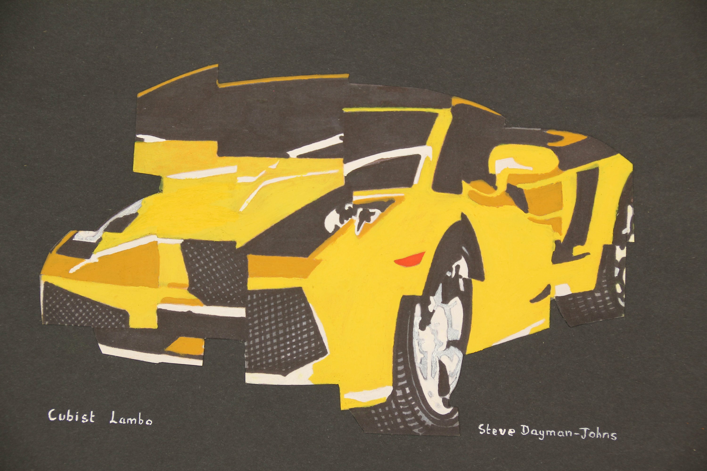 Lamborghini, Arte Lamborghini, cuadros de Lamborghini, arte cubista ...