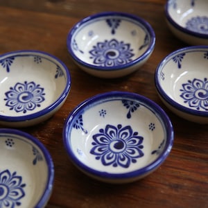 Hand Decorated Ceramic Small Stoneware Bowls Set of 6 - Etsy