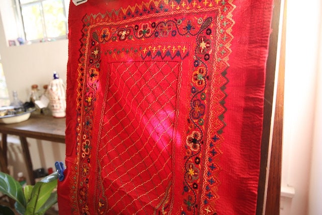 Bengali Hand Embroidered Tapestry kantha - Etsy