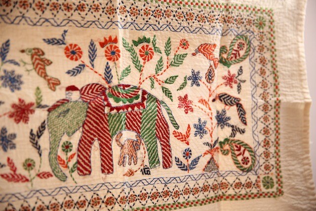 Bengali Hand Embroidered Tapestry Kantha | Etsy