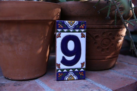 Talavera Mexican House Numbers | Etsy