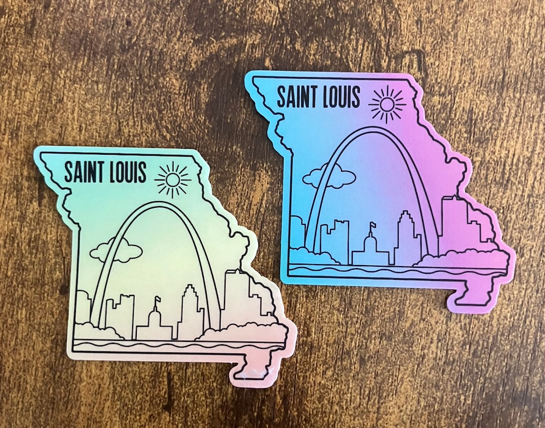 Clear Tinted St. Louis, MO Sticker - 2.5" X 2" Matte Finish - Etsy