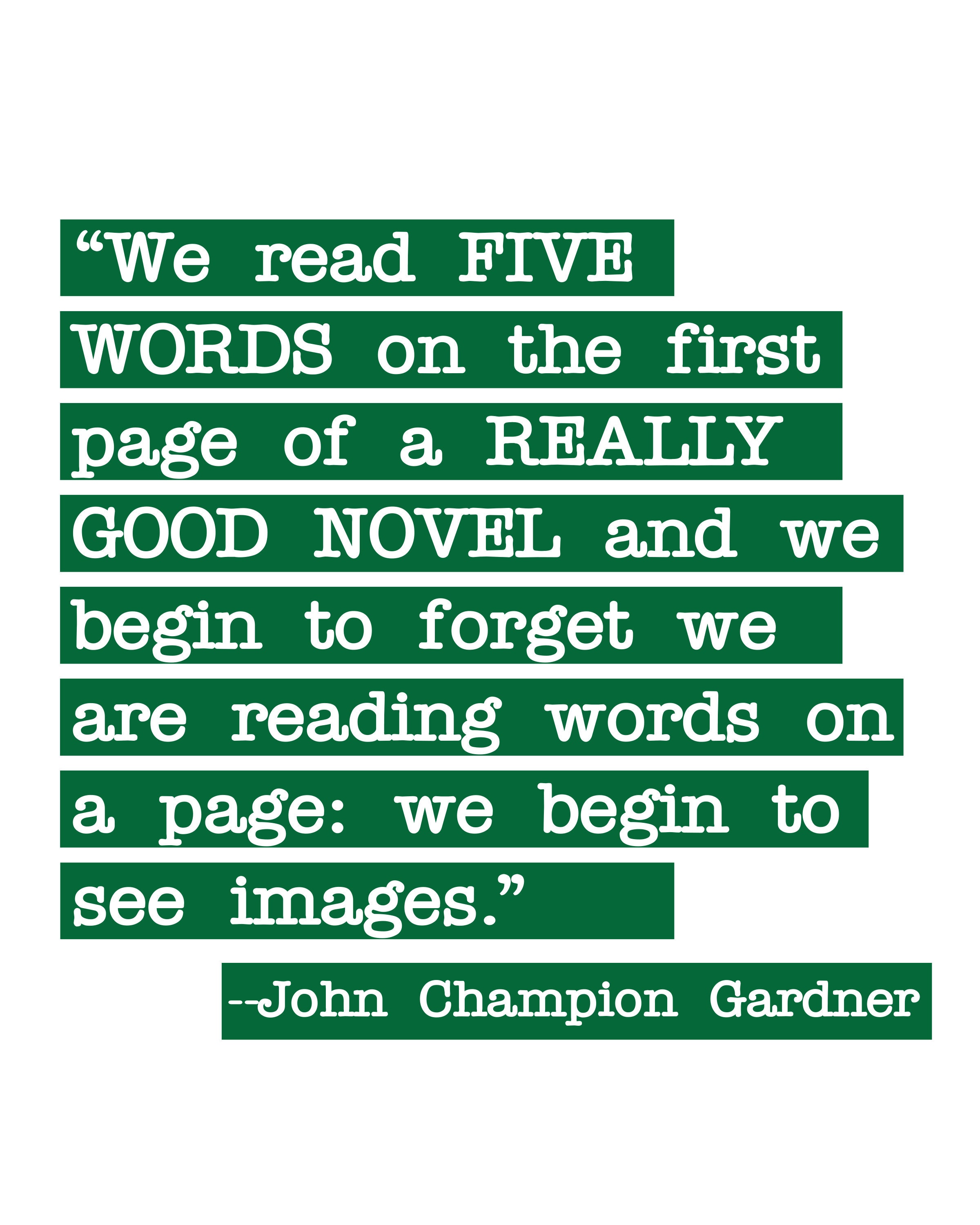 First Five Words of a Great Novel - Etsy