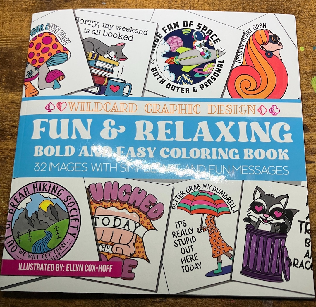 Bold and Easy Coloring Book | 32 Big & Bold Pages | 8.5" Square ...