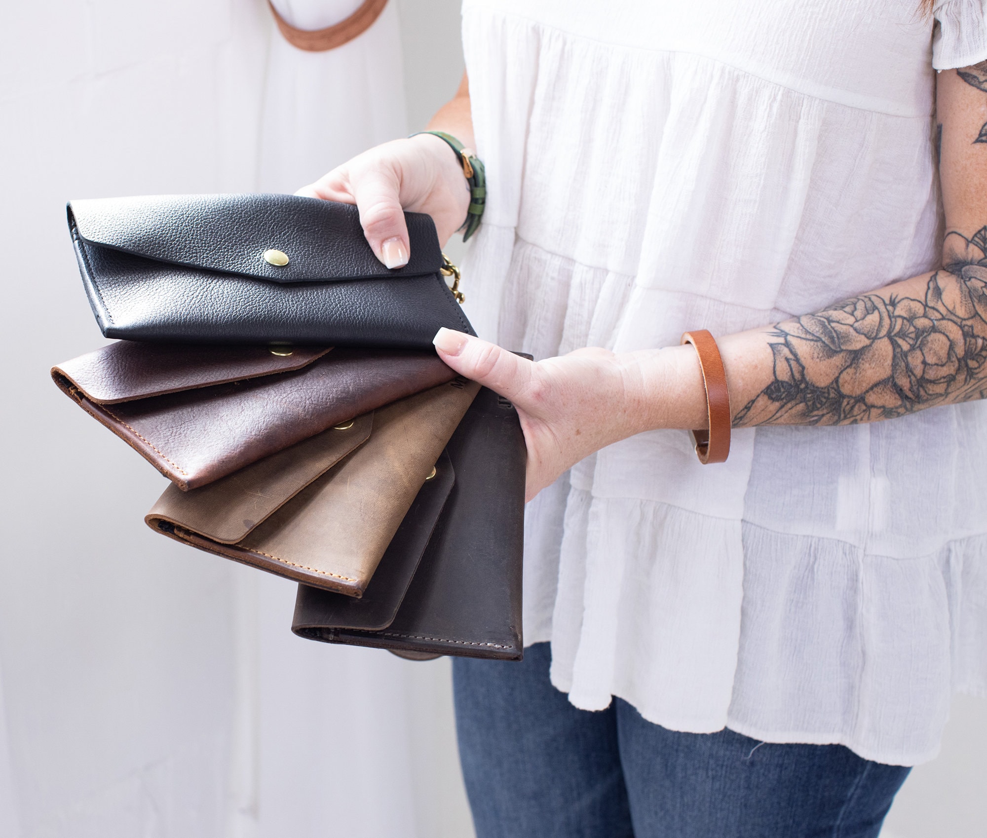 Womens Leather Wallet, Wristlet Phone Wallet, Pocketbook Wallet - San ...