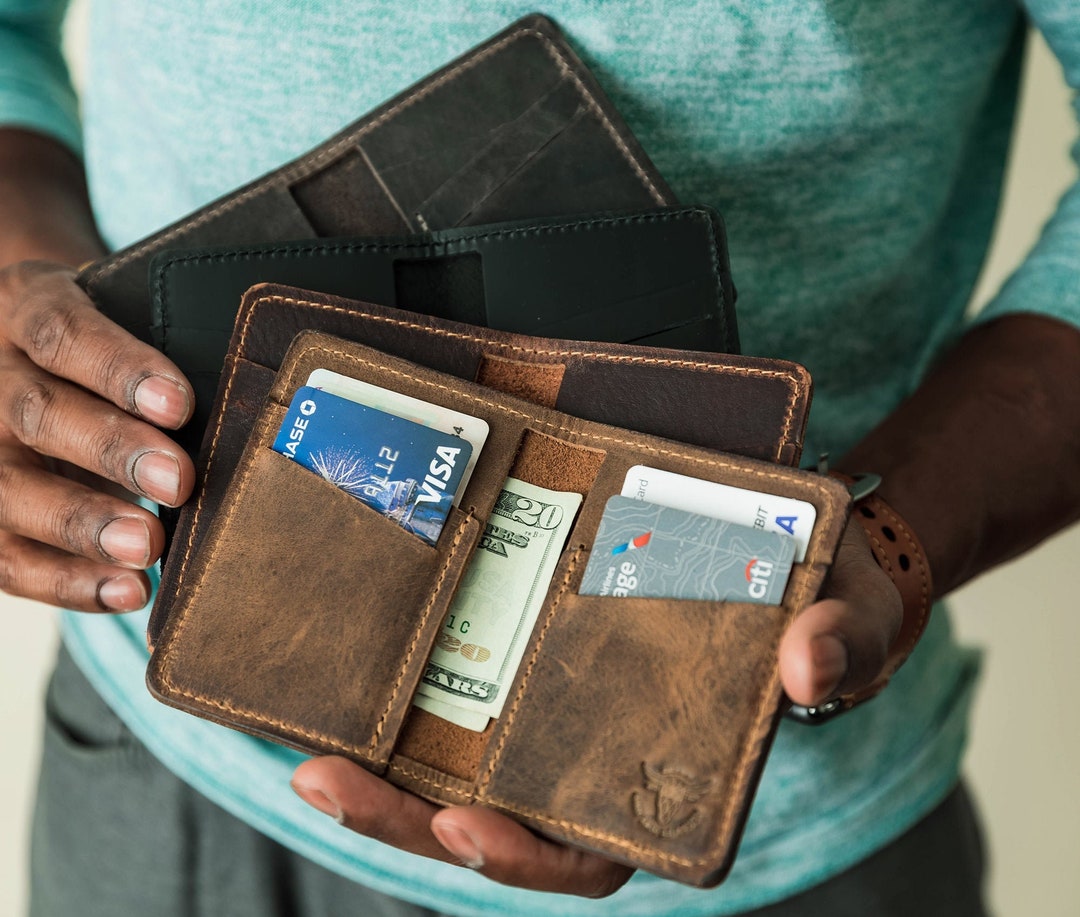 Mens Leather Wallet, Gift for Him, Personalized Wallet Bifold ...