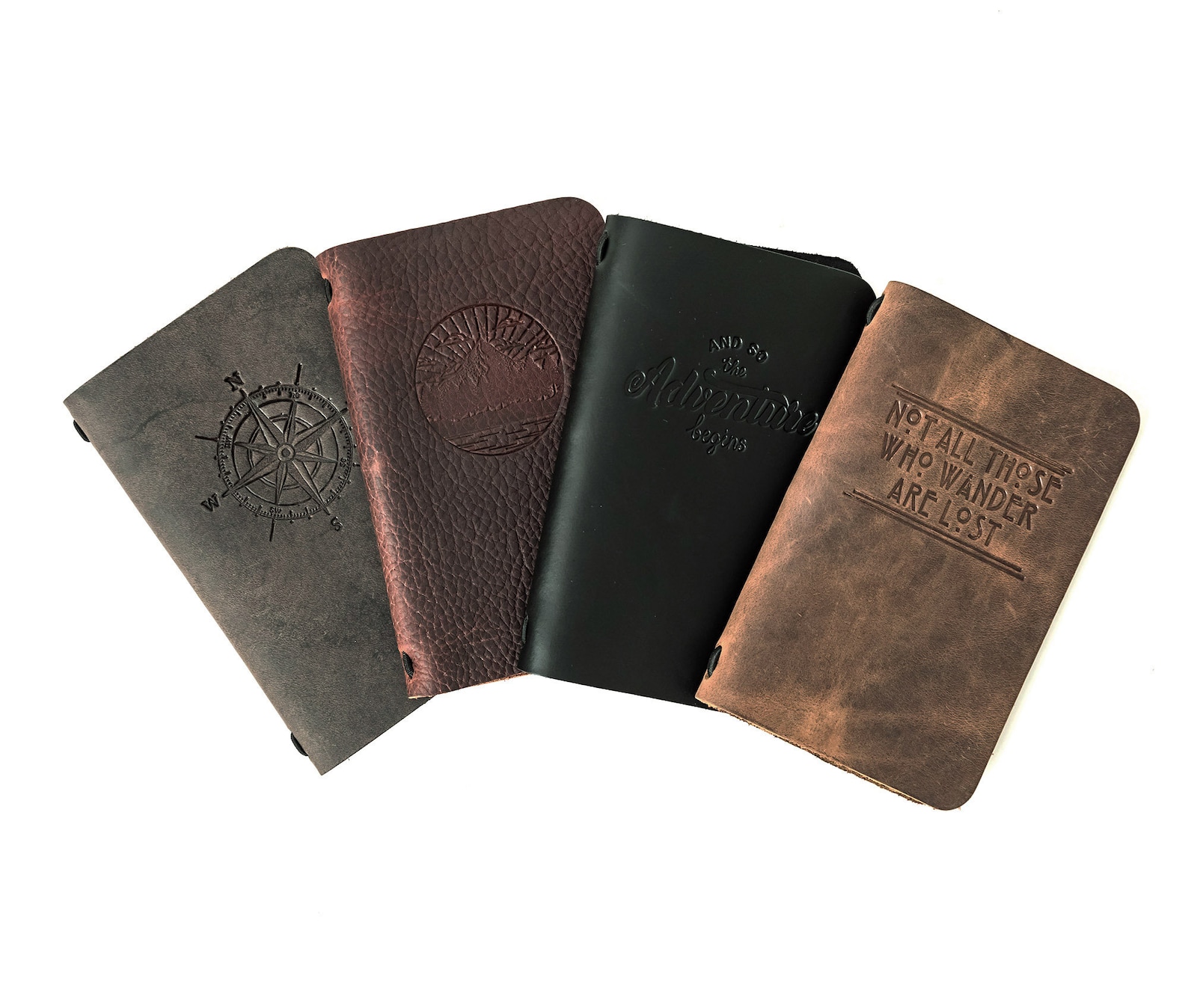 Small Leather Journal Refillable Pocket Notebook Mini Small | Etsy