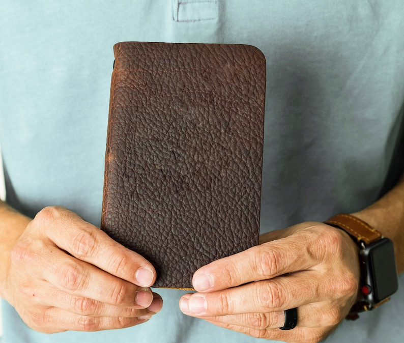 Small Leather Journal Refillable Pocket Notebook Mini Small | Etsy