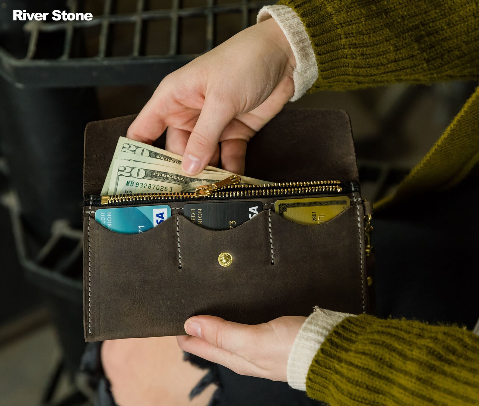 Brown Women's Leather Wallet Leather Clutch Leather Wallet - Etsy
