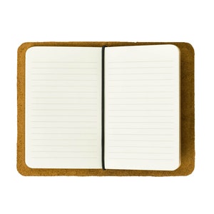Small Leather Journal Refillable, Pocket Notebook Mini, Small ...