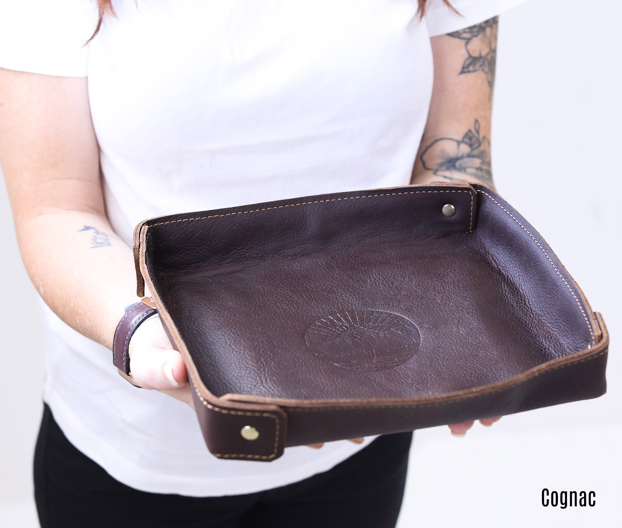 Genuine Leather Valet Tray Leather Catch All Tray Man Gift - Etsy