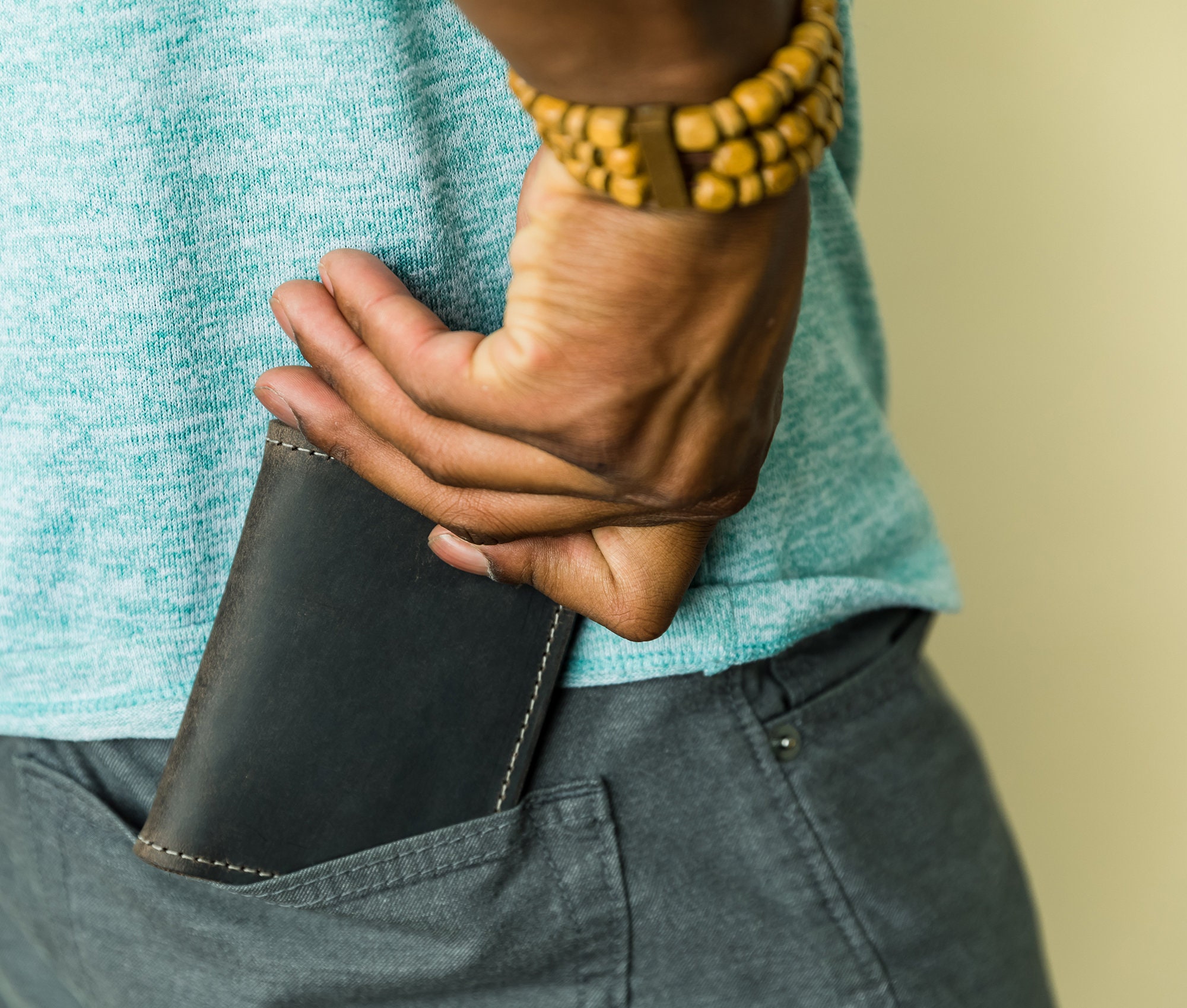 Mens Slim Front Pocket Wallet. Personalized Bifold Cards | Etsy