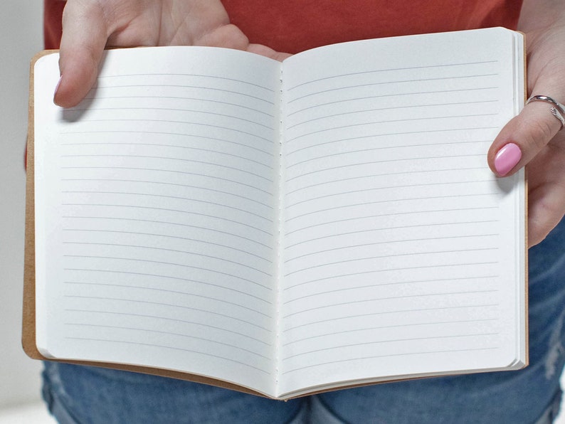 Personalized Leather Journal Refillable 5x7 Made in the USA - Etsy