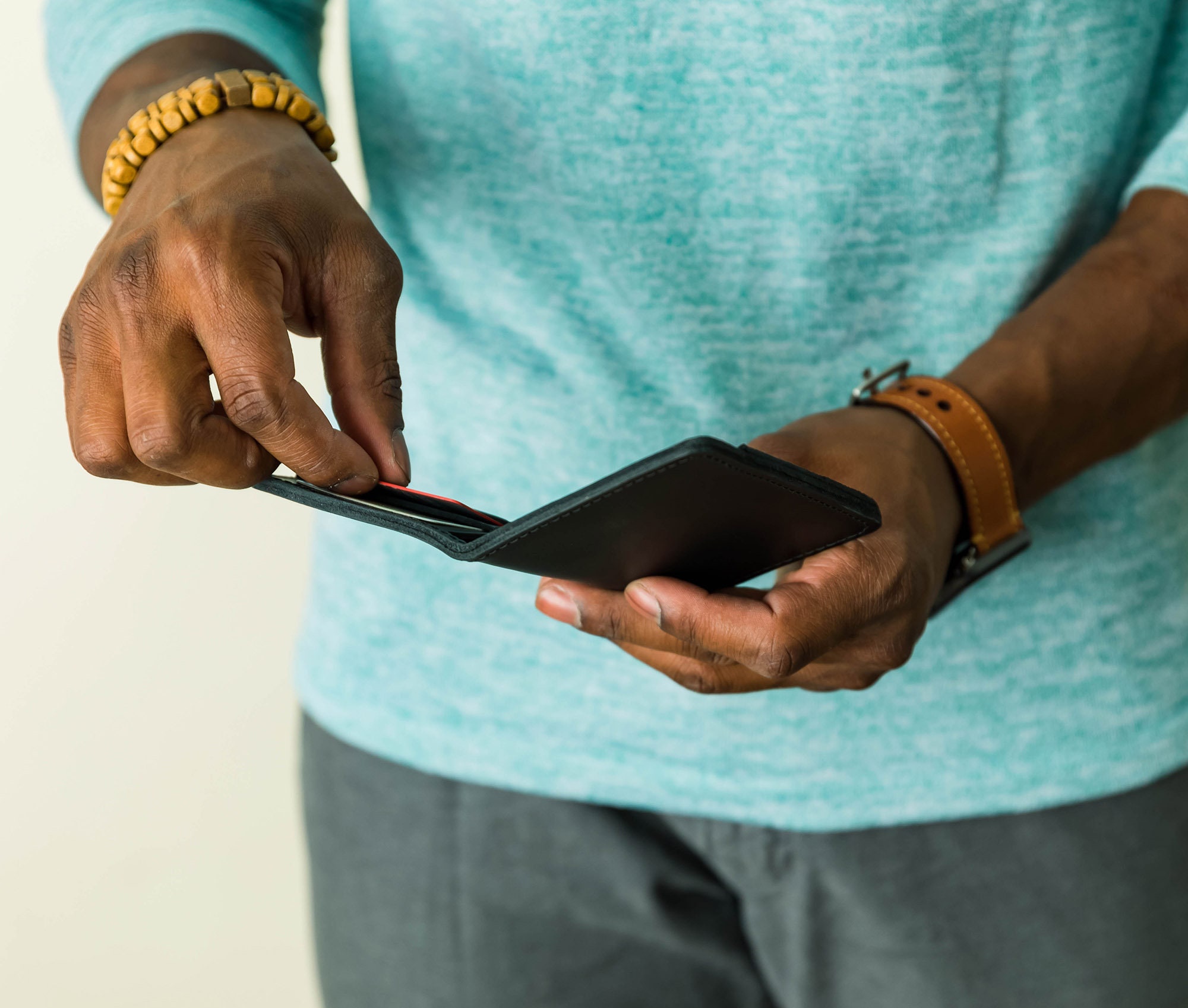 Mens Leather Wallet Gift for Him Personalized Wallet Bifold | Etsy