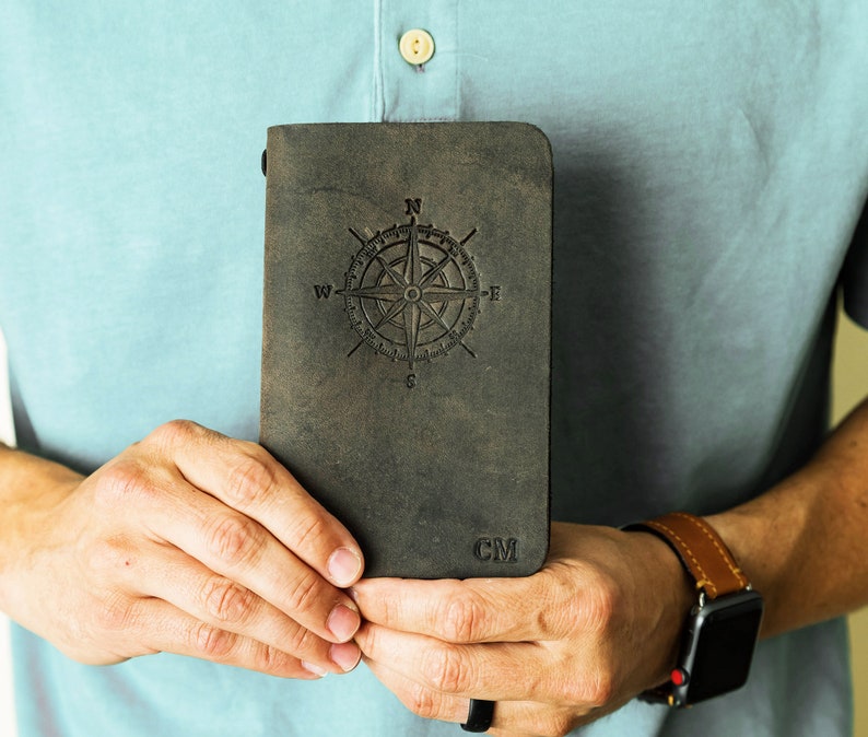 Small Leather Journal Refillable Pocket Notebook Mini Small | Etsy