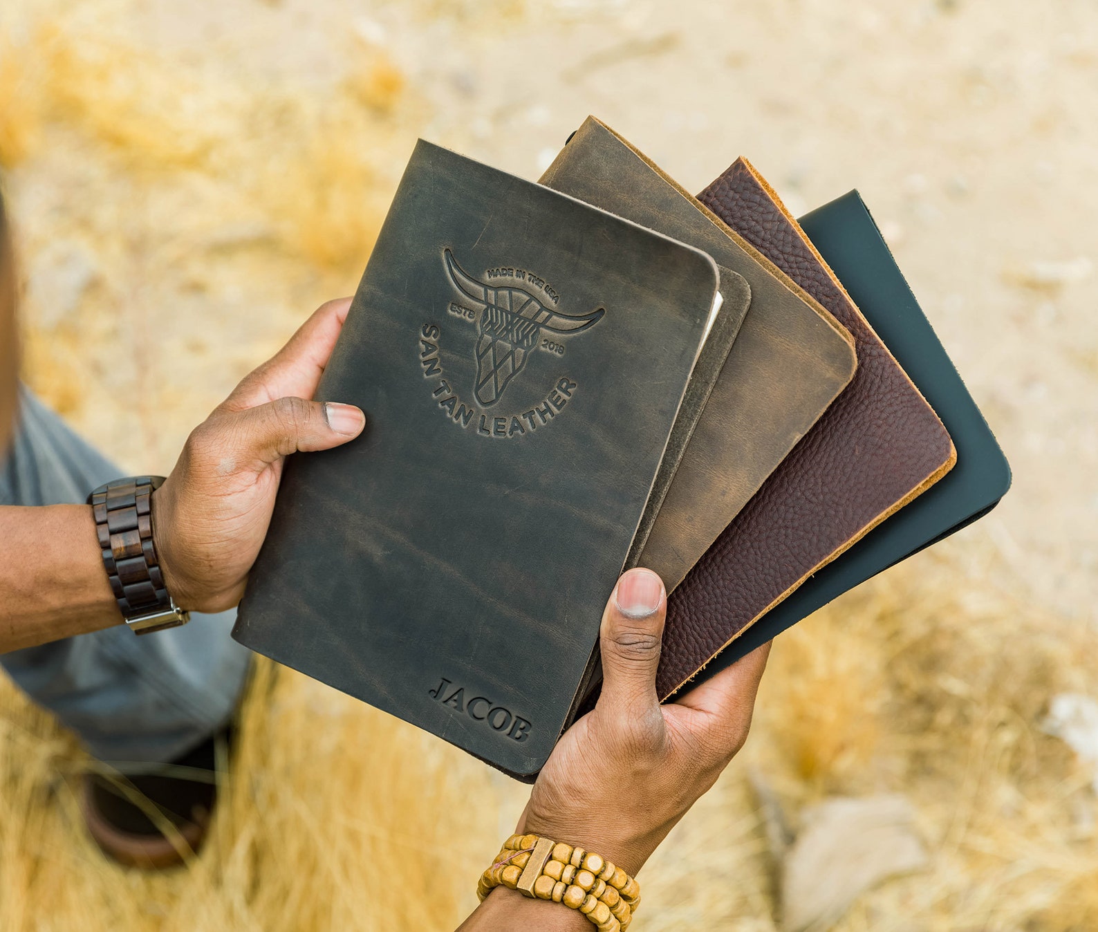 Large Leather Journal A5 Personalized, Refillable 6x8 A5 Leather ...