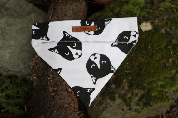 Handmade Cat Pattern Dog/cat Bandana | Etsy