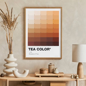 Tea Color Guide Print Tea Color Chart Tea Tasting Tea Lover Print Tea ...