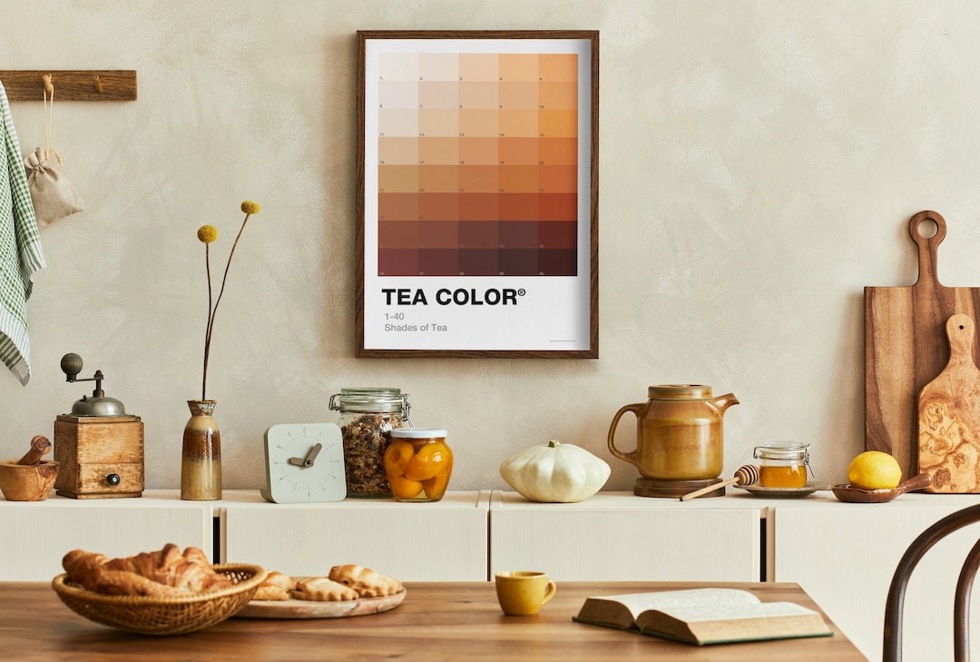 Tea Color Guide Print Tea Color Chart Tea Tasting Tea Lover Print Tea ...